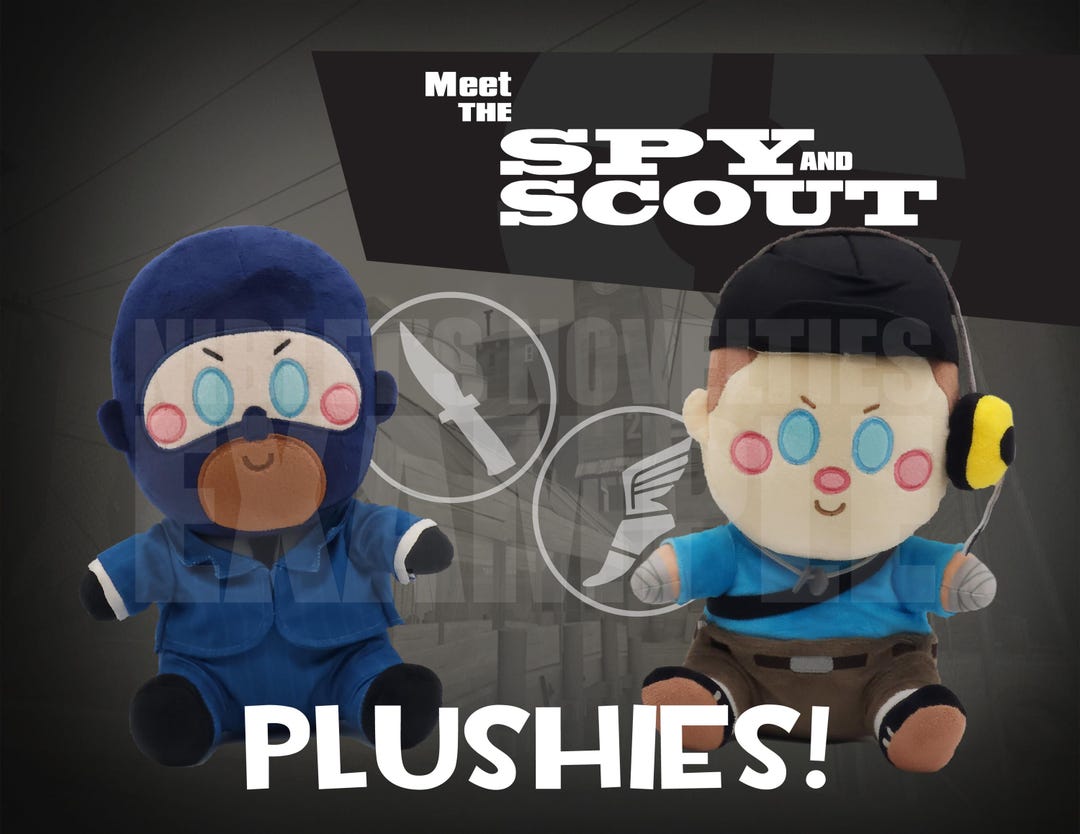 Team Fortress 2 - BLU Spy and Scout Plushie Bundle - Etsy
