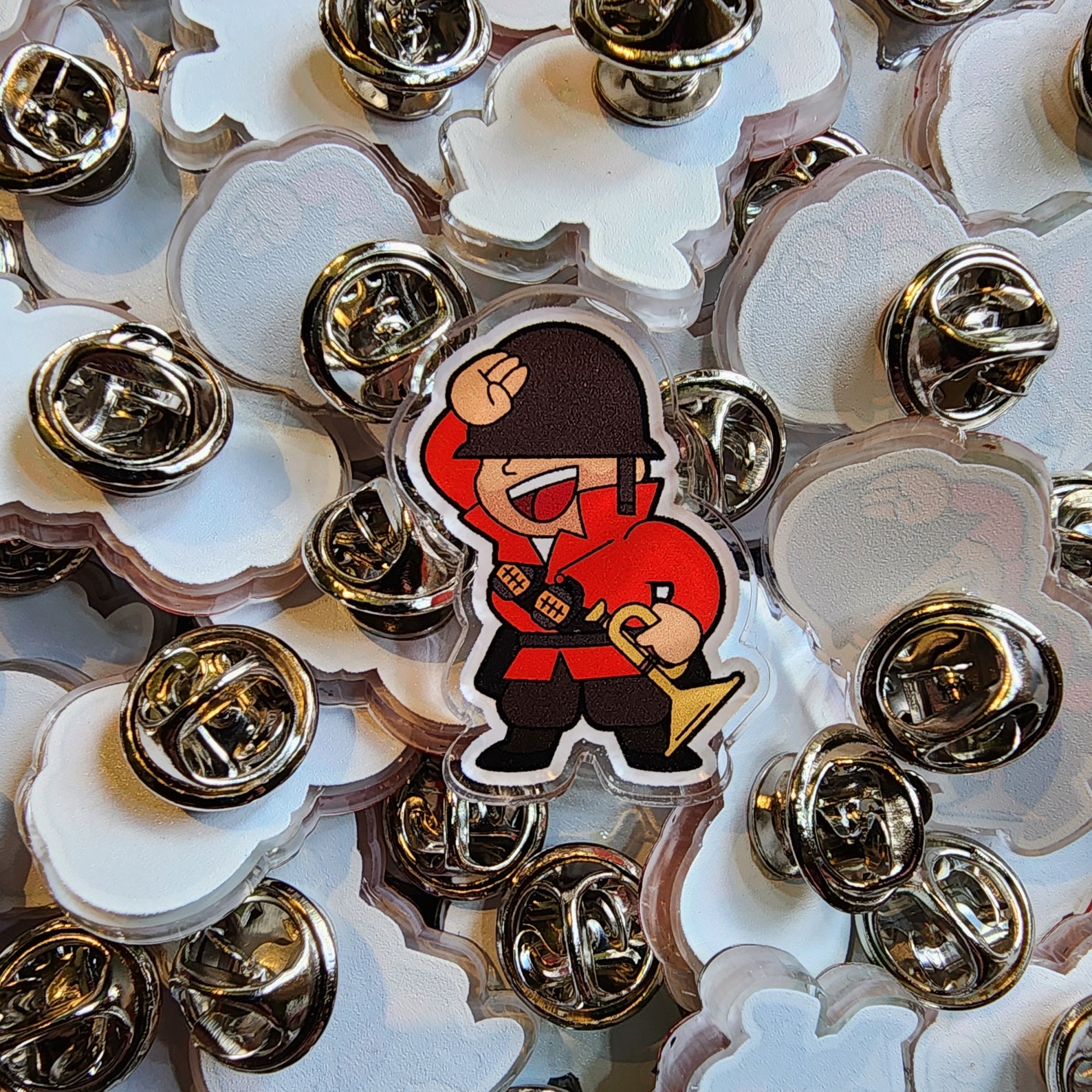 Team Fortress 2 RED Team Acrylic Pins - Etsy