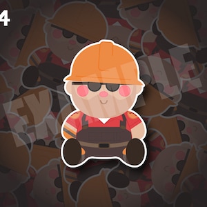 Team Fortress 2 - Plushie Stickers/decals - Etsy