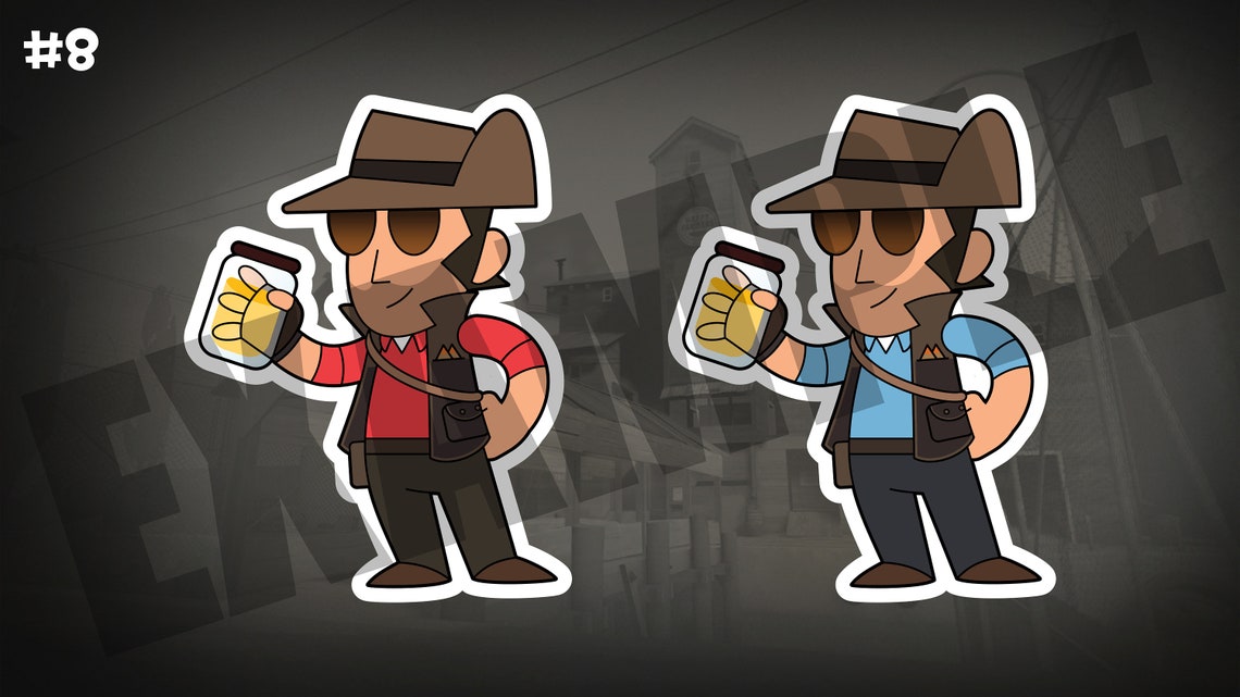 Team Fortress 2 Stickers/Decals | Etsy