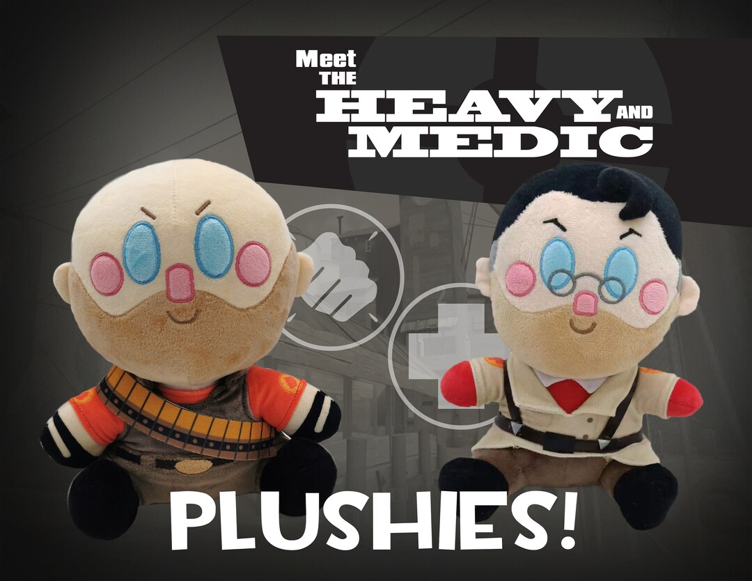 Team Fortress 2 Heavy and Medic Plushie Bundle - Etsy Team Fortress 2 Heavy and Medic Plushie Bundle - Etsy