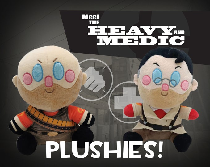 Team Fortress 2 Heavy and Medic Plushie Bundle - Etsy