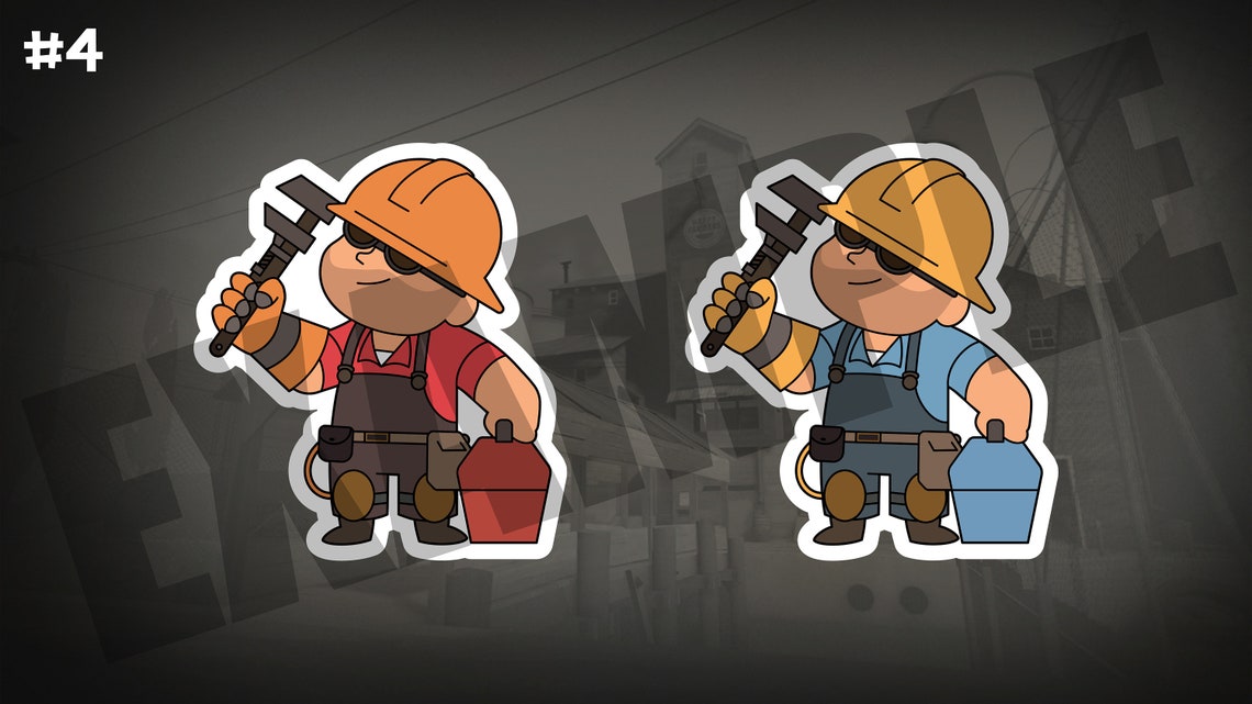 Team Fortress 2 Stickers/Decals | Etsy