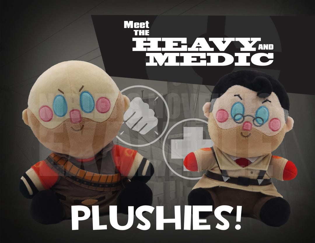 Team Fortress 2 - Heavy and Medic Plushie Bundle - Etsy