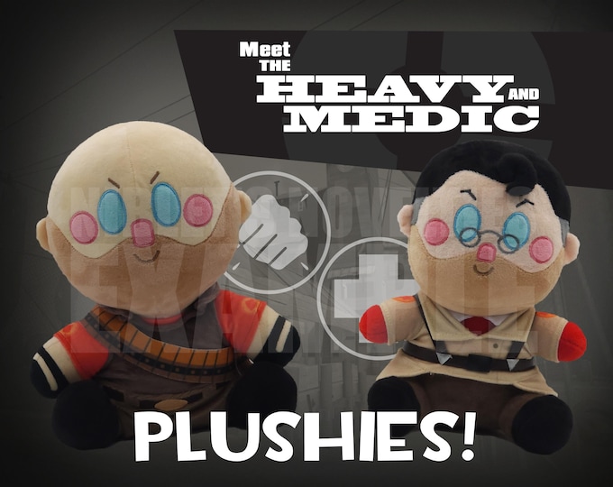 Team Fortress 2 - Heavy and Medic Plushie Bundle - Etsy