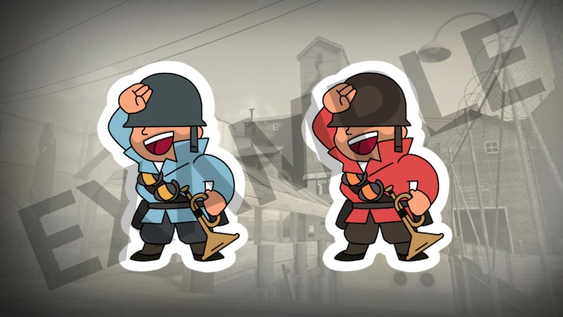 Team Fortress 2 Stickers/Decals | Etsy
