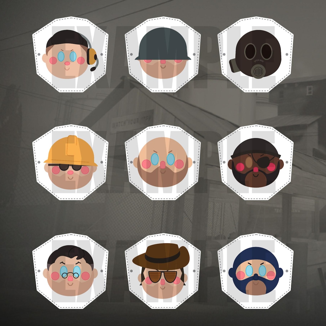 Team Fortress 2 - Plushie Masks - Etsy