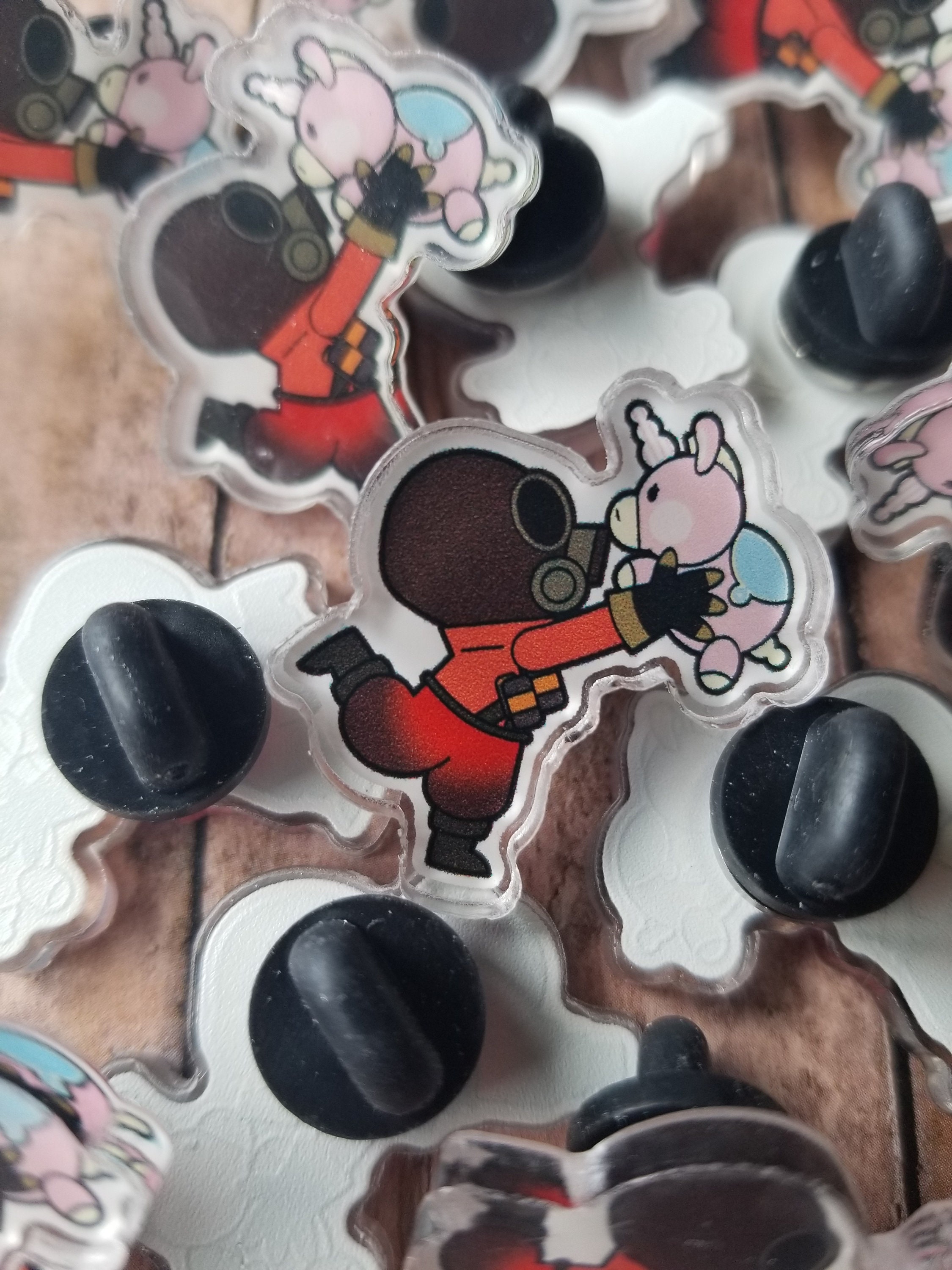 Team Fortress 2 RED Team Acrylic Pins - Etsy UK