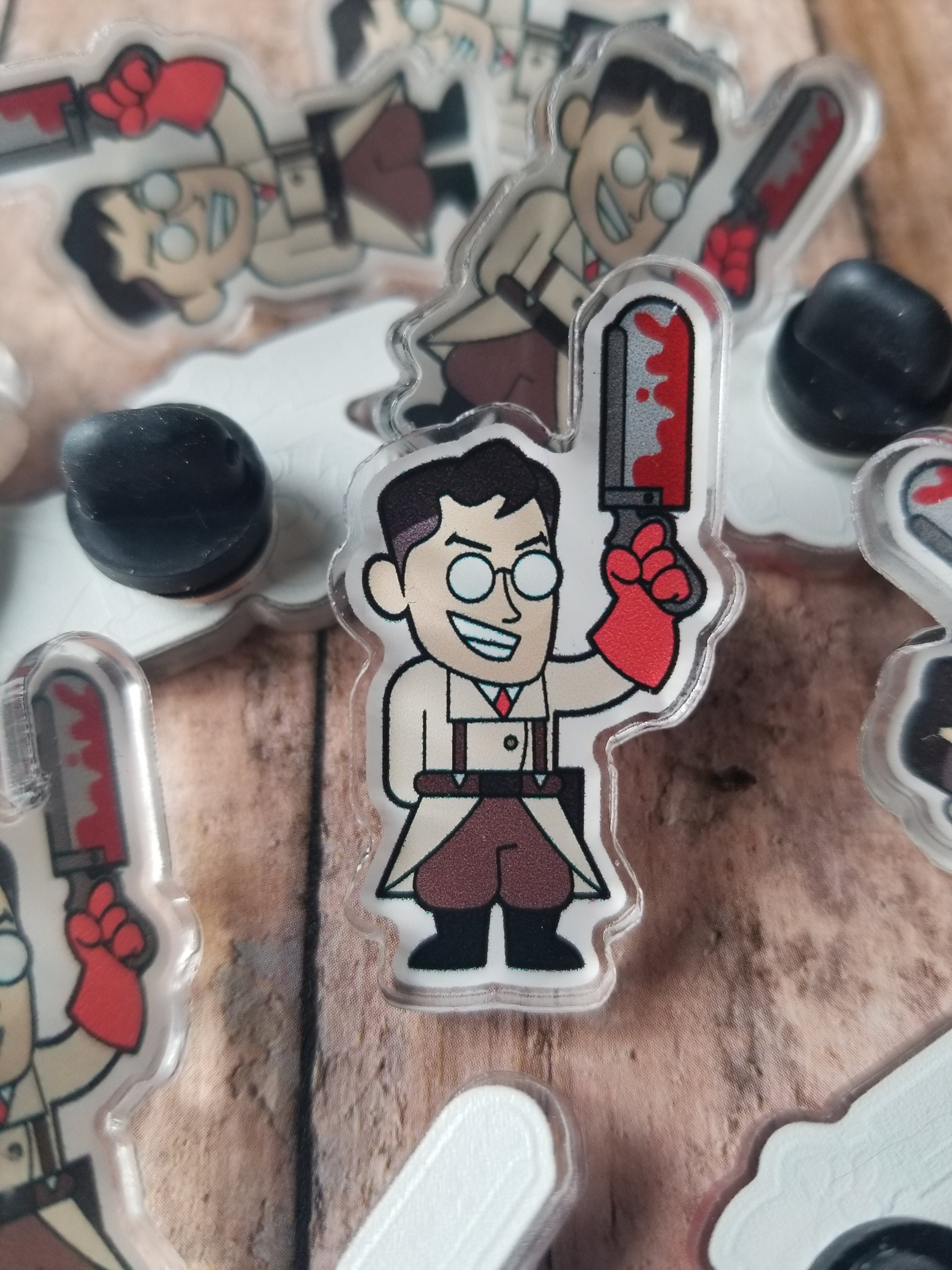 Team Fortress 2 RED Team Acrylic Pins - Etsy UK