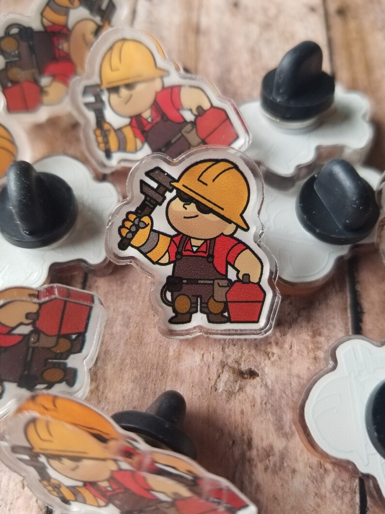 Team Fortress 2 RED Team Acrylic Pins - Etsy