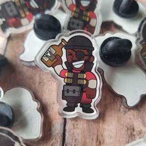 Team Fortress 2 RED Team Acrylic Pins - Etsy