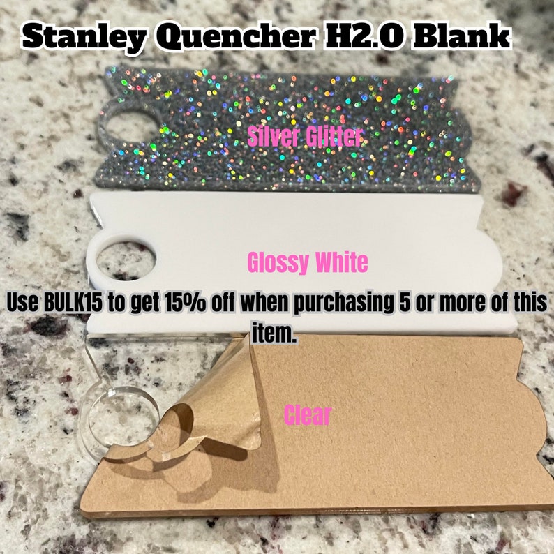 Acrylic Blank Stanley Topper Custom Name Stanley Craft Supply - Etsy