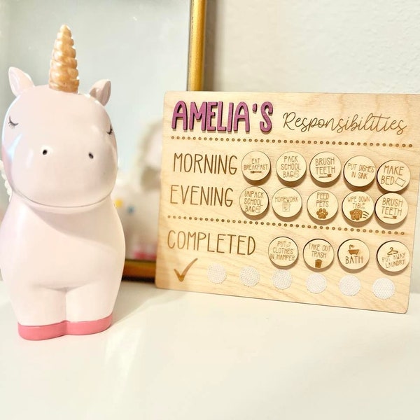 Velcro Chore Chart - Etsy