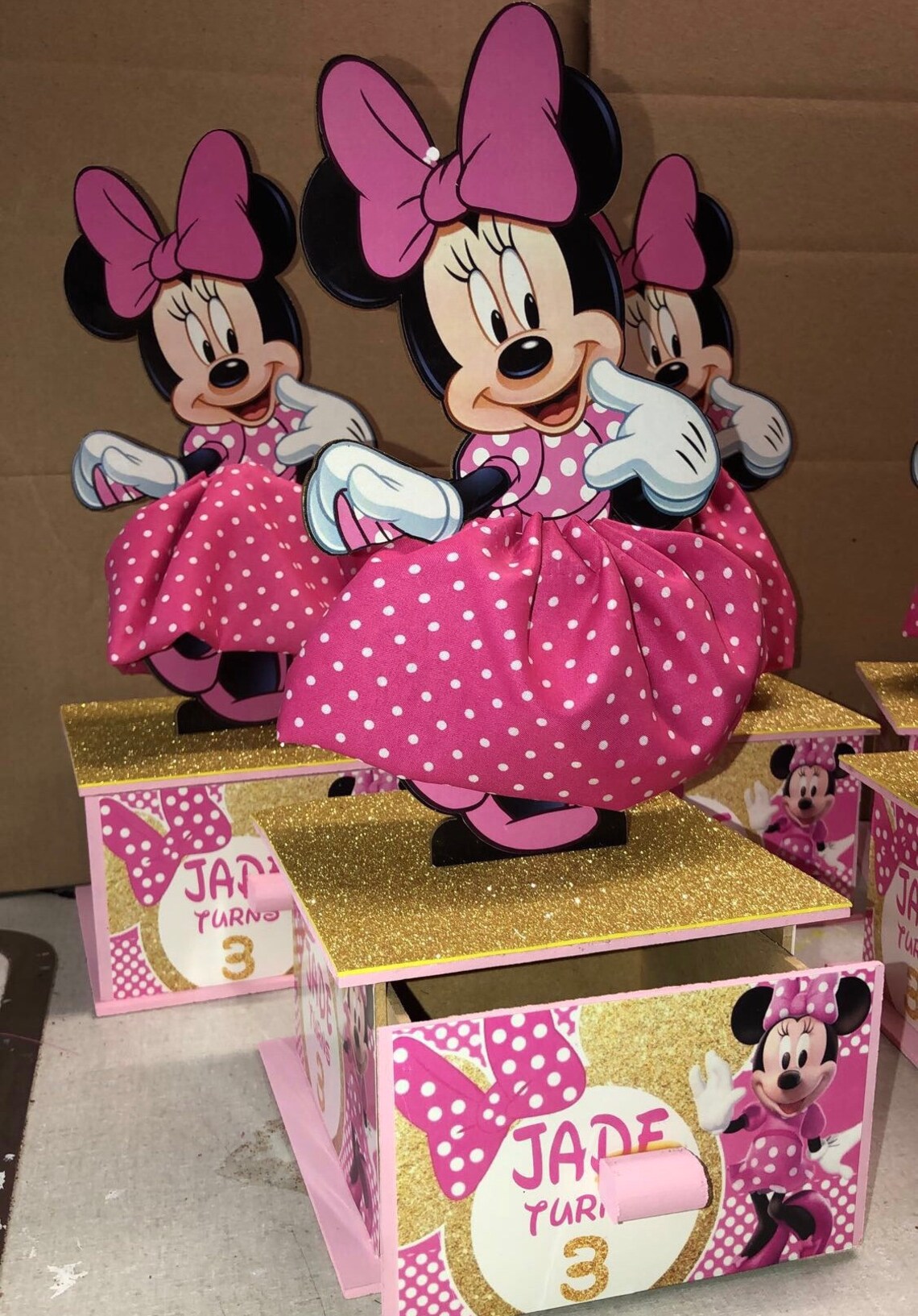 Minnie Mouse Center Pieces - Etsy
