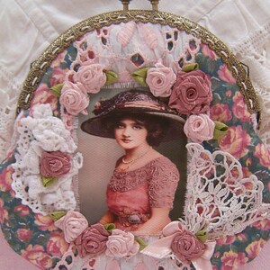 Vintage Pink Roses Cat Purse - Etsy