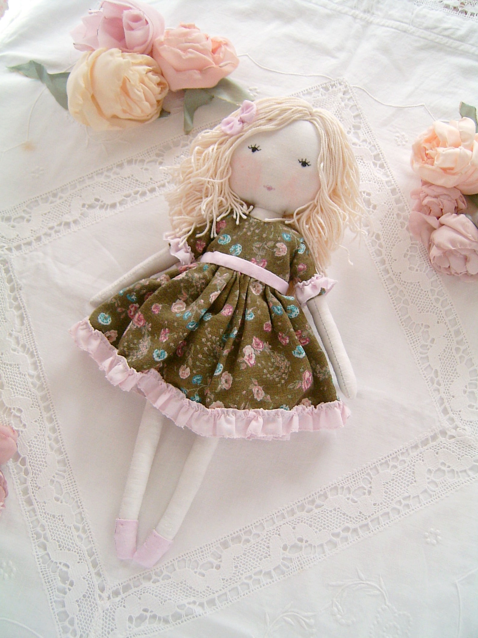 Handmade Cloth Dolls, Firt Baby Doll, Rag Dolls Handmade, Fabric Doll ...