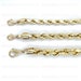 10K Yellow Gold Diamond Cut Rope Chain Necklace 7MM 8MM 9MM - Etsy