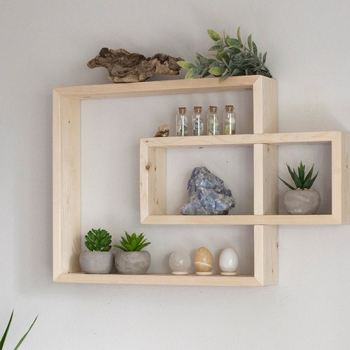 Solid Wood Display Shelf 33.5x 14. Rectangular - Etsy