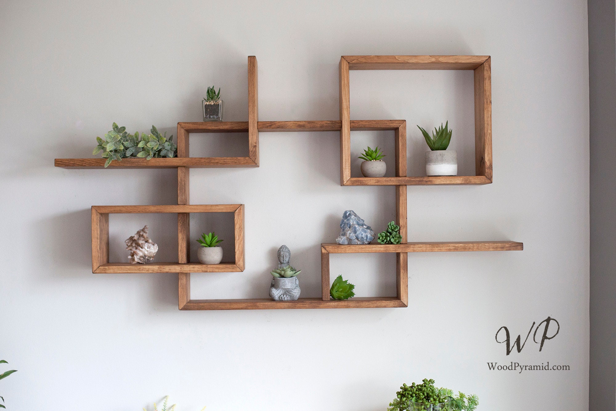 Solid Wood Display Shelf 45x 24x5.square - Etsy