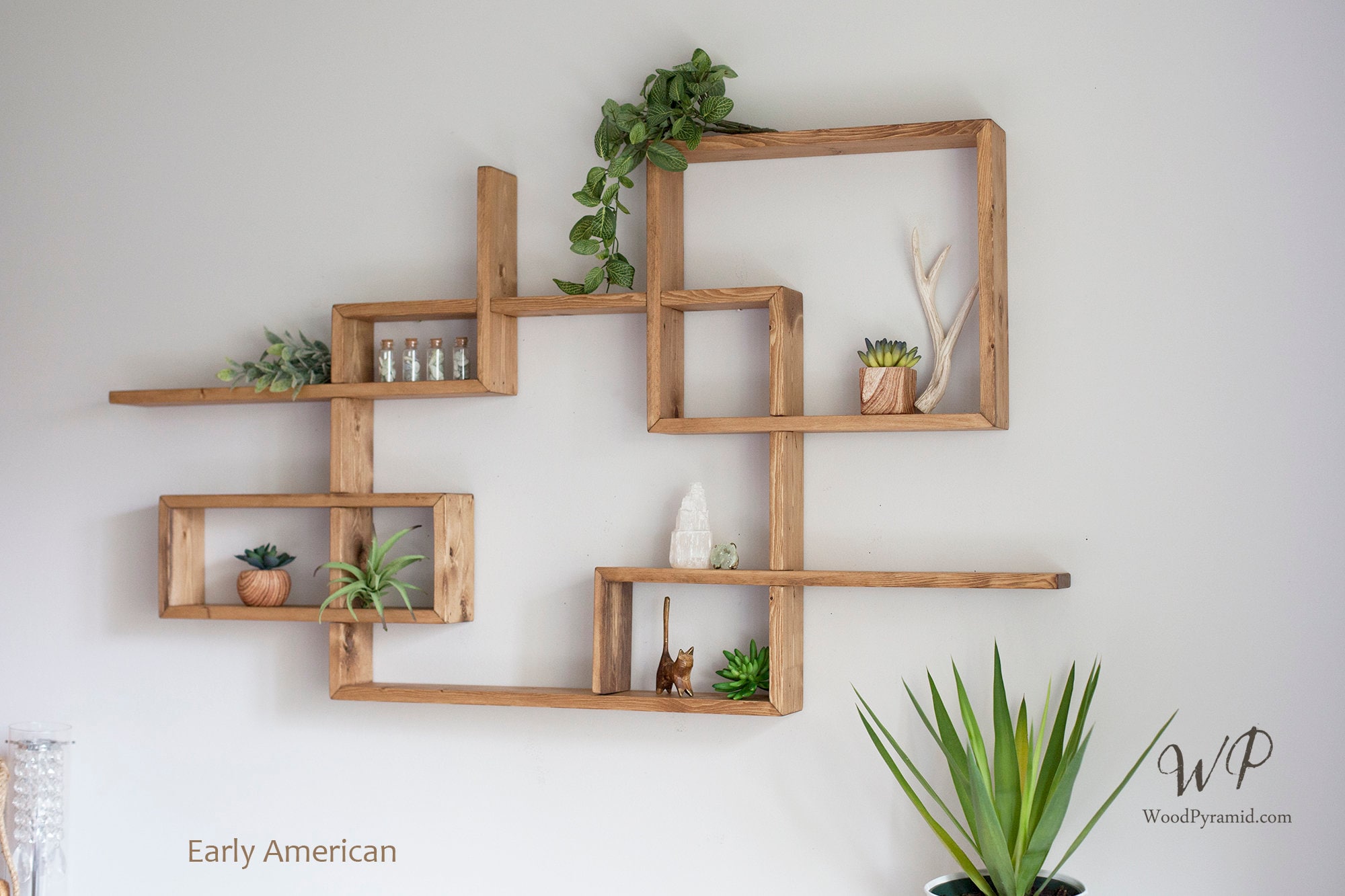 Solid Wood Display Shelf 45x 24. Square - Etsy