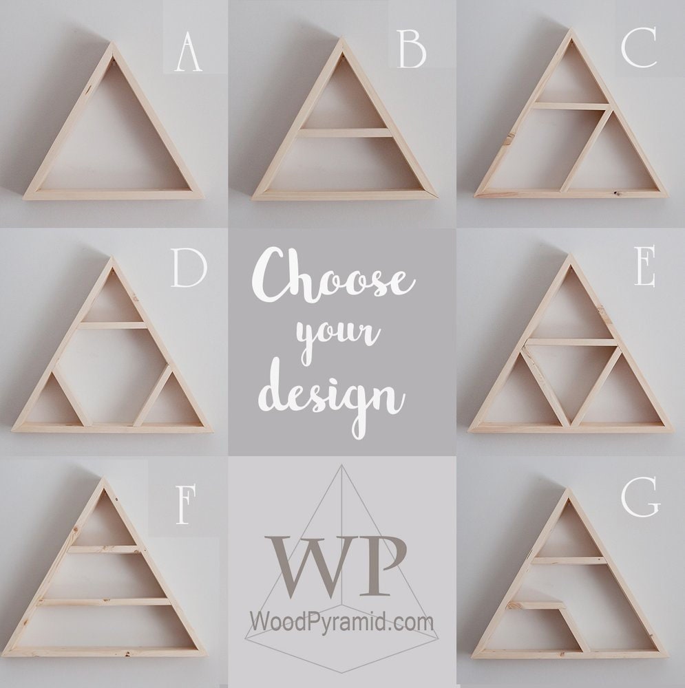 Set of 2 Triangle Shelves 1pc 18x3.5 and 1pc - Etsy