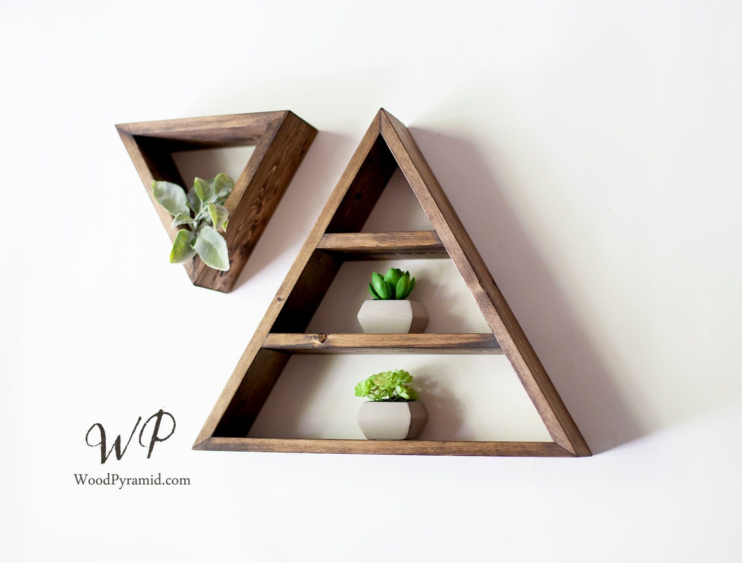 Set of 2 Triangle Shelves 1pc 18x3.5 and 1pc - Etsy