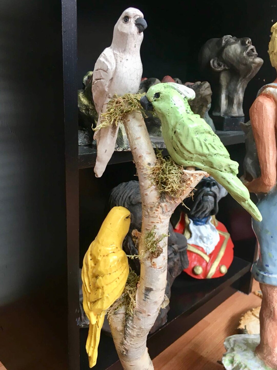 Parrots on a Stick - Etsy