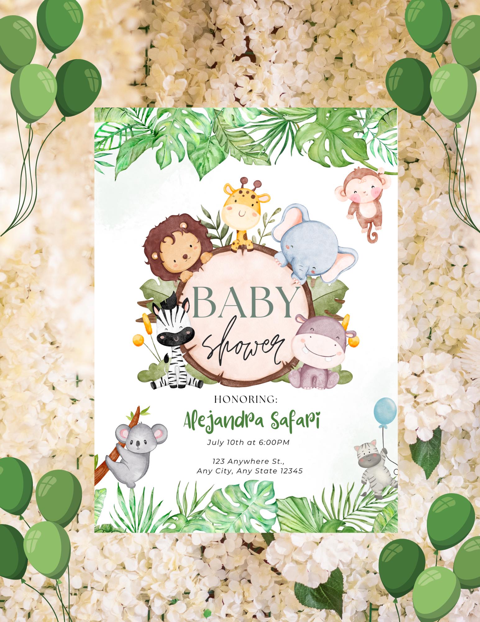 Jungle Adventure Baby Shower - Safari Inspired - Etsy