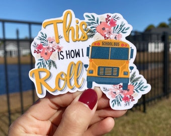 School Bus Vinyl Sticker - Etsy