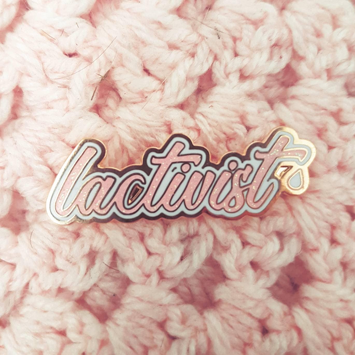 Lactivist Glitter Hard Enamel Pin - Etsy UK