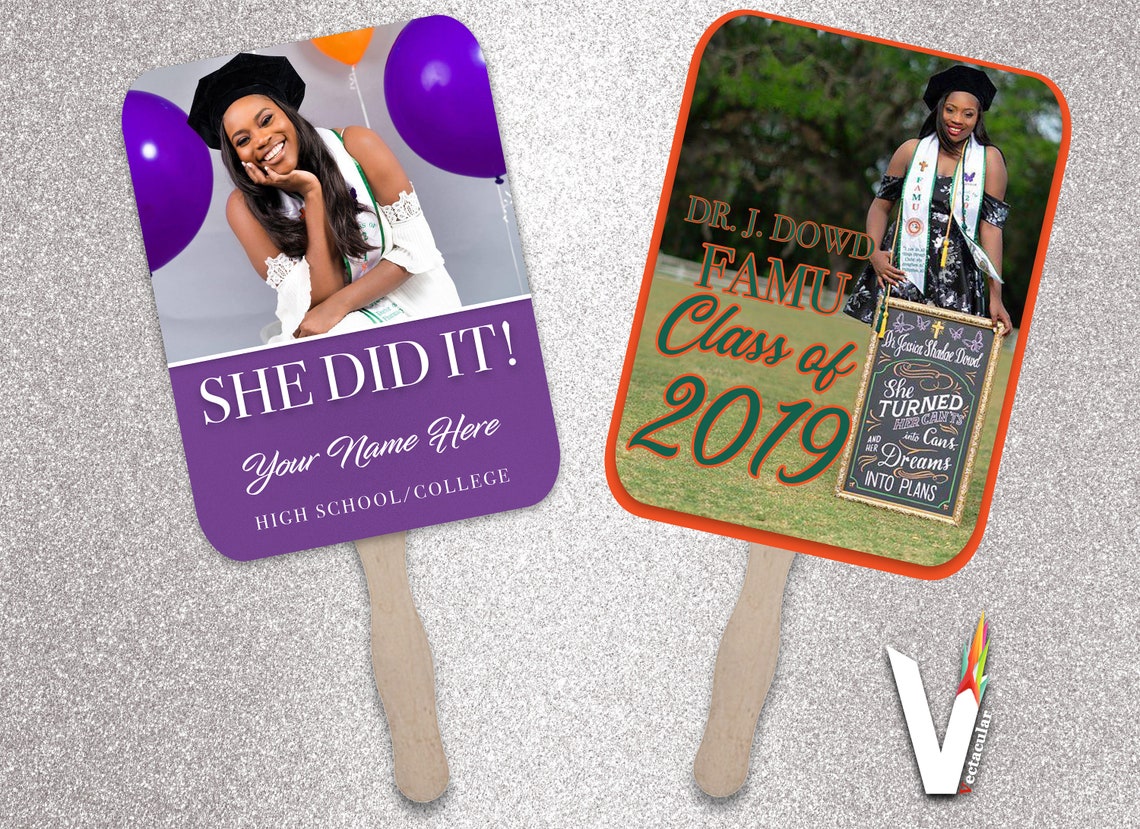 SINGLE SIDED Graduation Fans Event Fans Event Supplies - Etsy