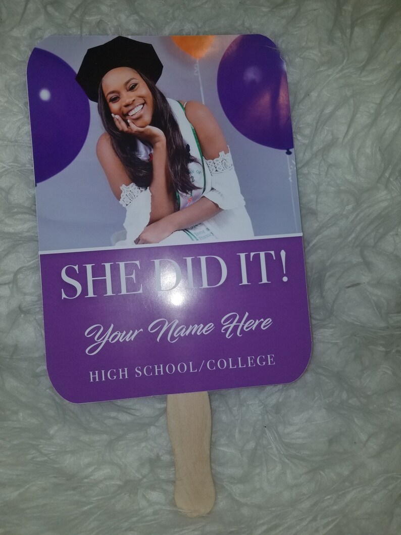 SINGLE SIDED Graduation Fans Event Fans Event Supplies | Etsy