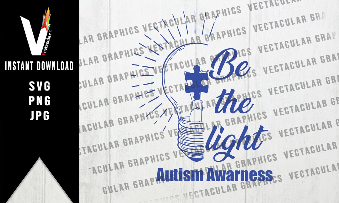 Be the Light Autism Awareness, Autism SVG, Autism Cut File, Autism ...