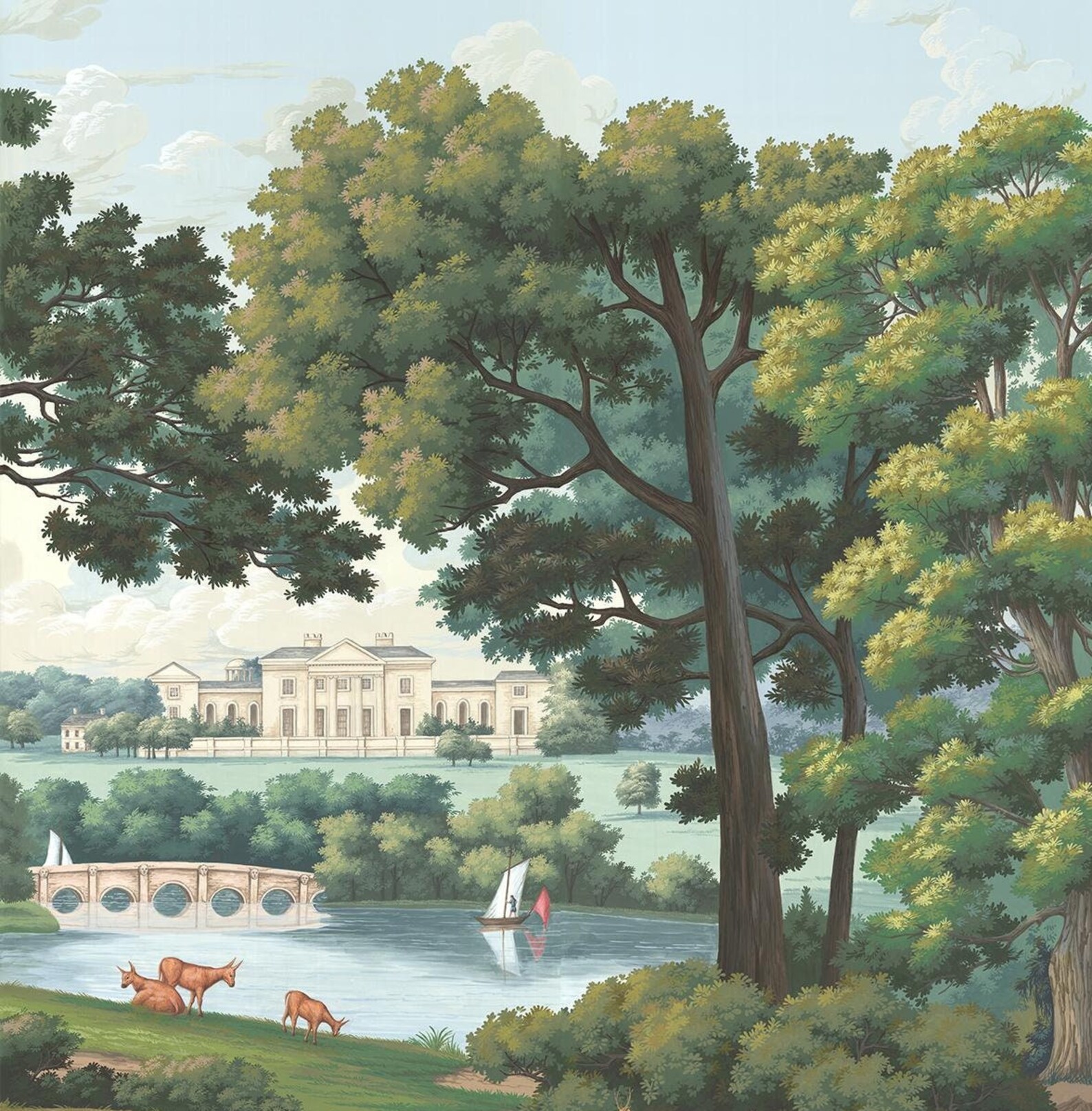 Handpainted Papiers Peints Panoramiques reserved Order - Etsy