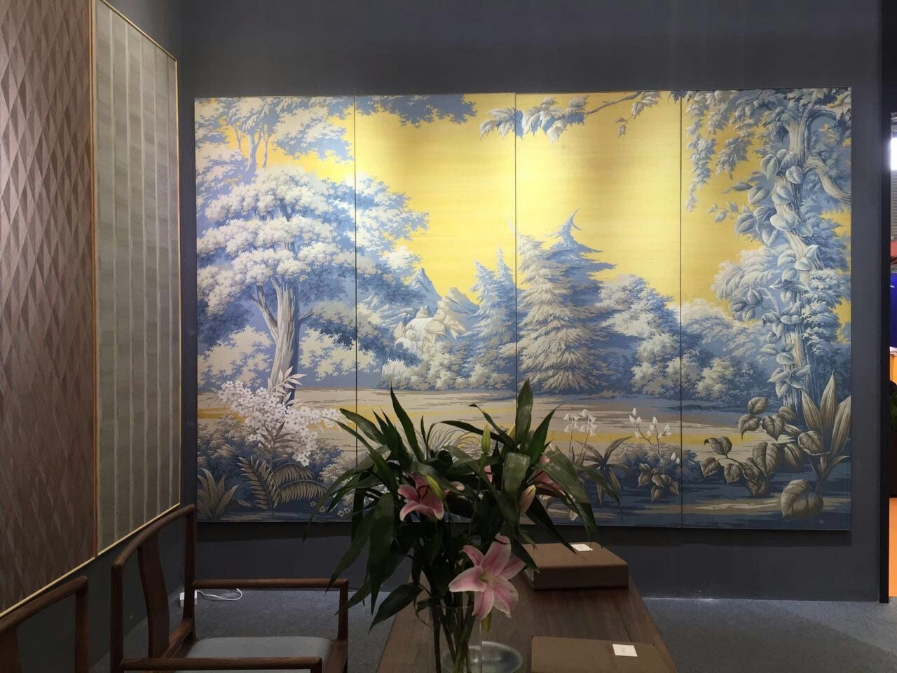 Panoramic Wallpapers Hand Painted Wallpaper on Scenic Paper - Etsy