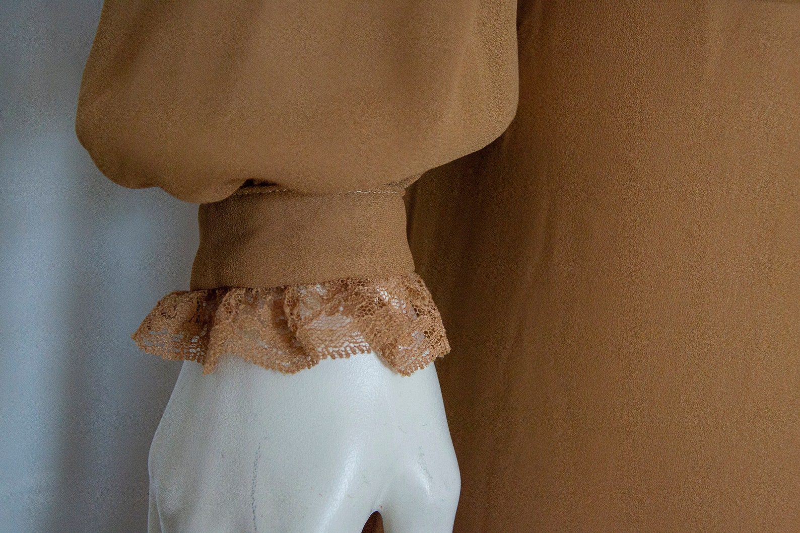 Romantic Neck Lace Ruffles Long Sleeve Midi Dress - Etsy