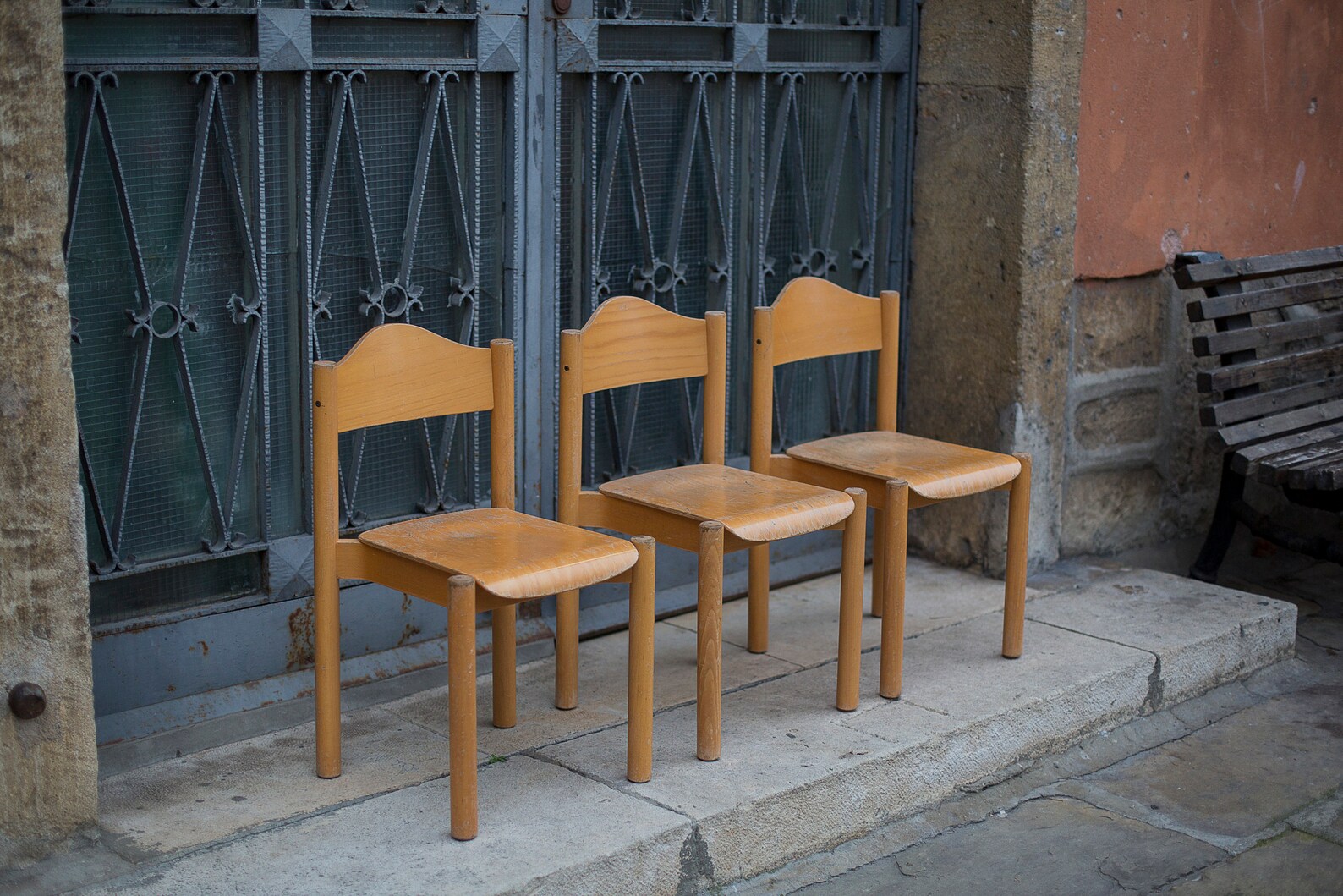 Small Wooden Vintage Kids Chair - Etsy
