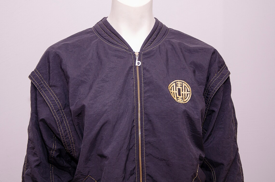 Benger Embroidery Japanese Dragon Womens Sportswear Windbreaker ...