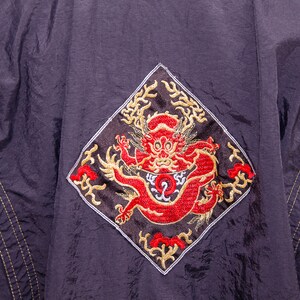Benger Embroidery Japanese Dragon Womens Sportswear Windbreaker ...
