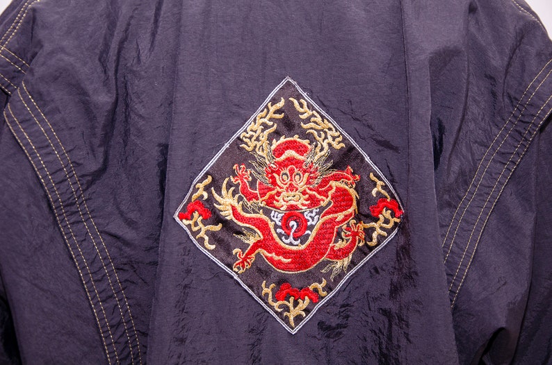 Benger Embroidery Japanese Dragon Womens Sportswear Windbreaker ...