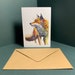 The Fox, Fox Greeting Card, Birthday Card, Any Occasion, Woodland ...