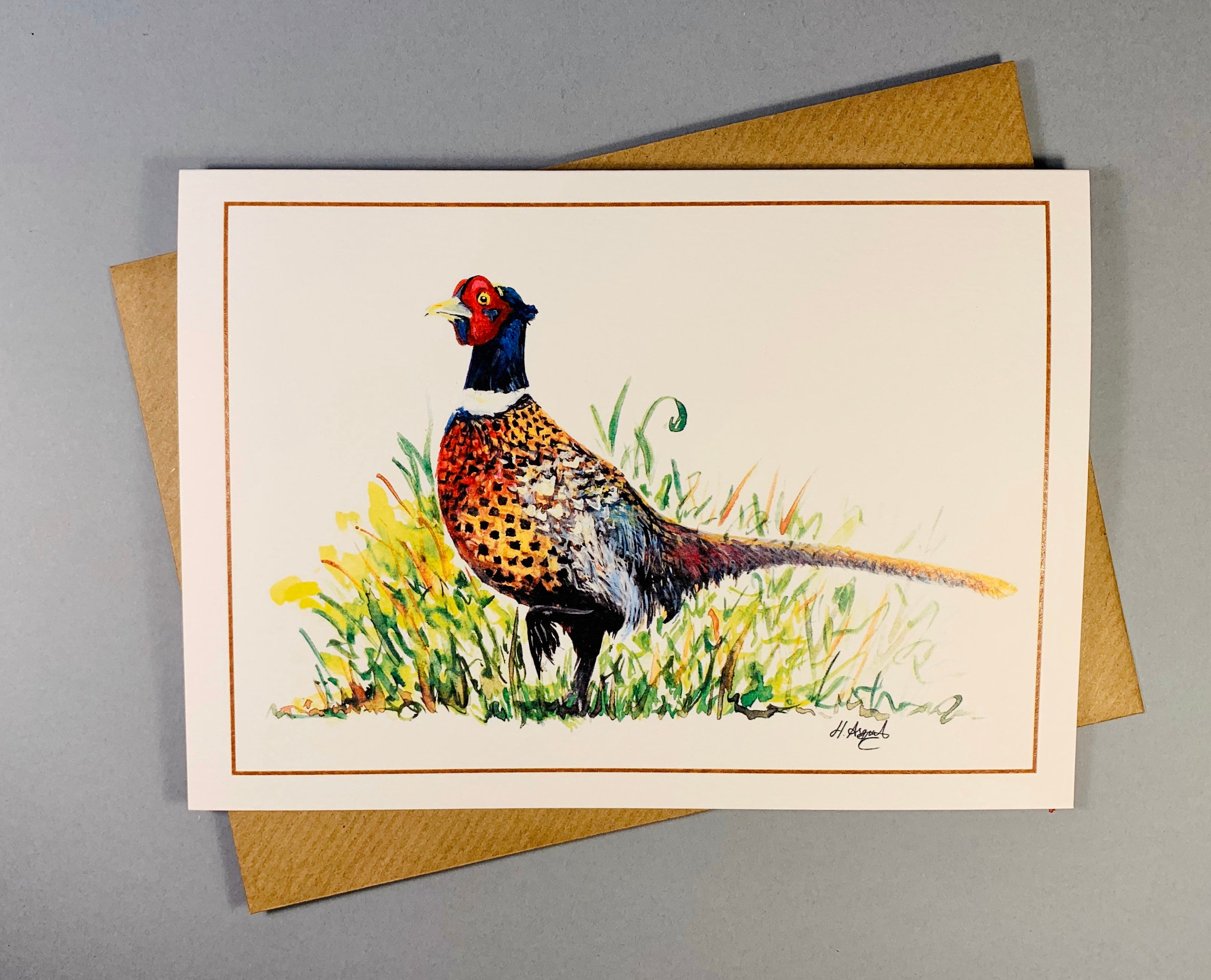 The Magnificent Pheasant Greeting Card, Birthday, Christmas, Any ...
