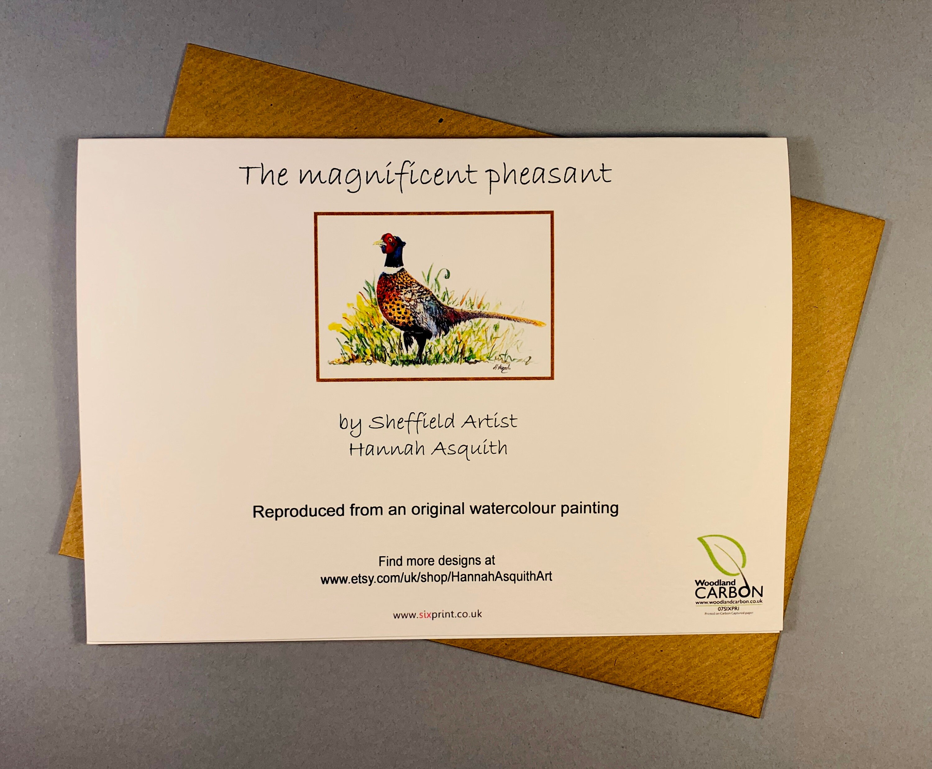 The Magnificent Pheasant Greeting Card, Birthday, Christmas, Any ...