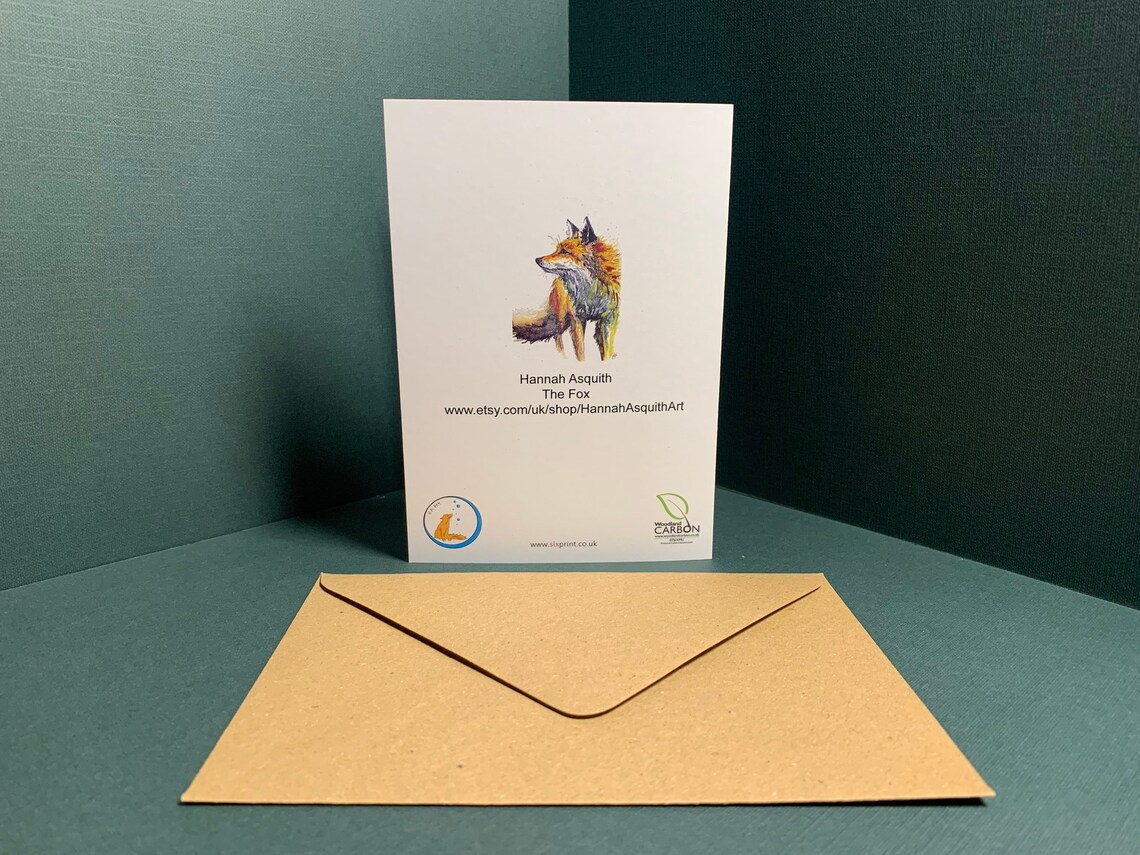 The Fox, Fox Greeting Card, Birthday Card, Any Occasion, Woodland ...