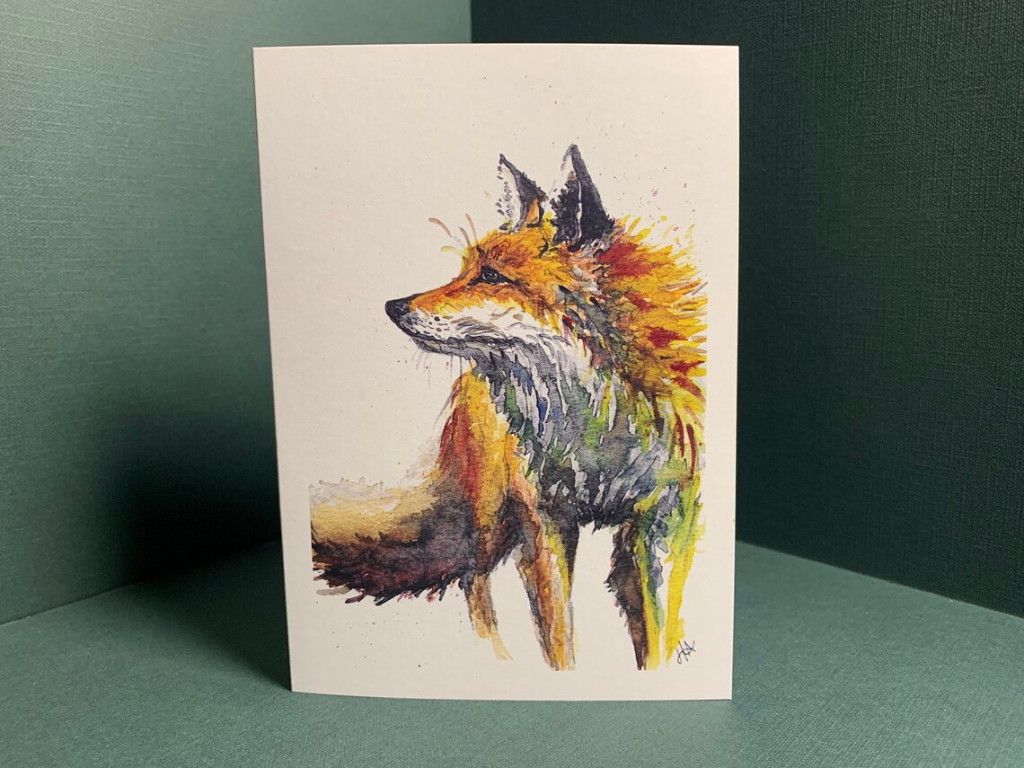 The Fox, Fox Greeting Card, Birthday Card, Any Occasion, Woodland ...
