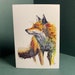 The Fox, Fox Greeting Card, Birthday Card, Any Occasion, Woodland ...