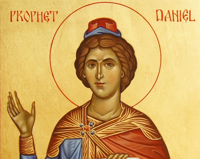 Prophet Daniel Holy Prophet Daniel Icon Hand Painted Orthodox Byzantine ...