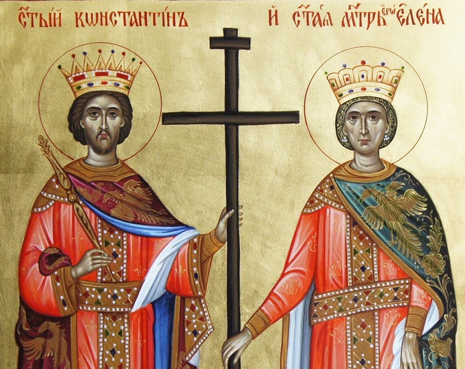 Sts Constantine Icon and Helen Icon Saint Constantine Icon Saint Helena ...