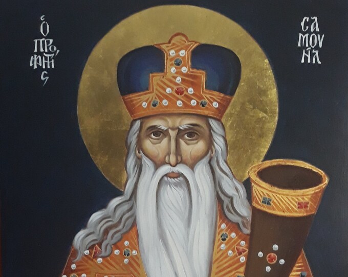 Prophet Samuel Icon Pr Samuel Icon Orthodox Icon Hand Painted Icon ...