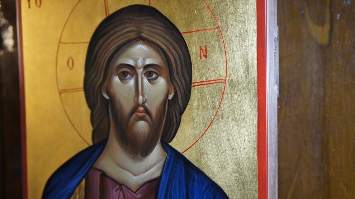 Jesus Christ Icon Jesus Christ Pantocrator Icon Handpainted | Etsy